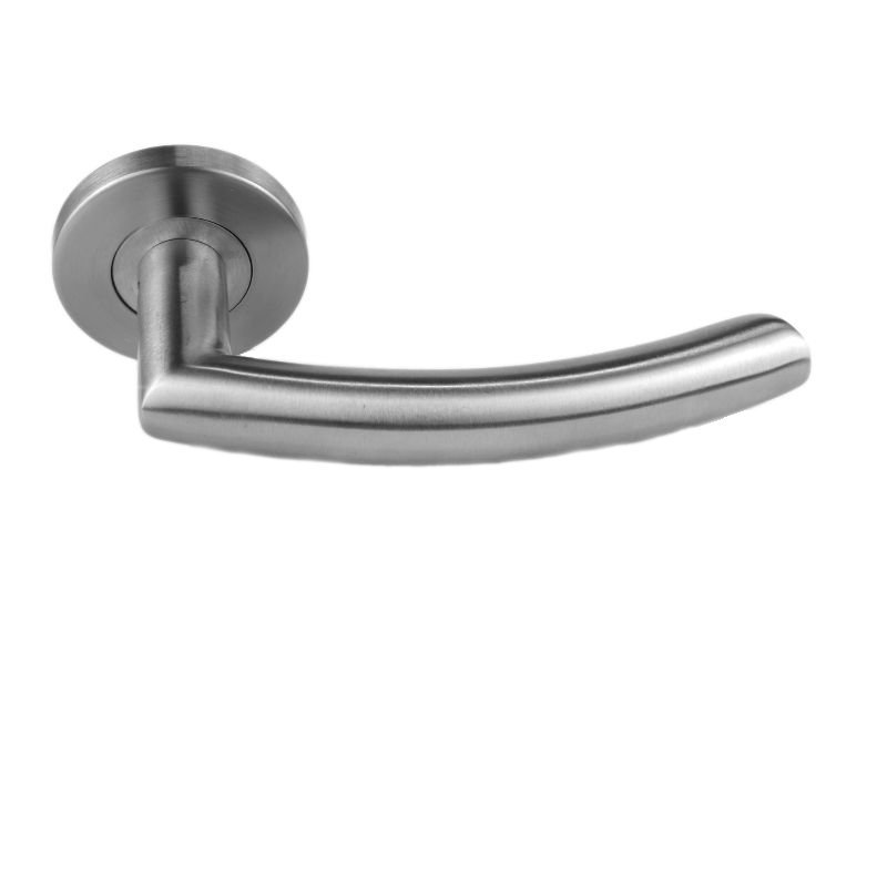 Edelstahl Haustürgriff Stangengriff mit geraden Stützen - WeRo-online